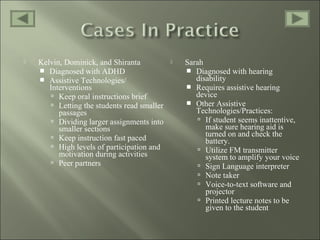 Assistive technology web quest | PPT