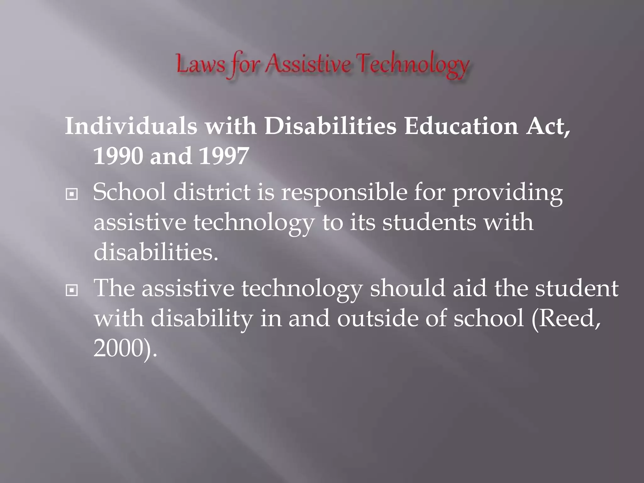 Assistive technology williams | PPTX