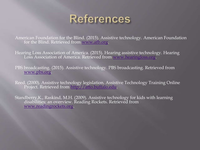 Assistive technology williams | PPTX