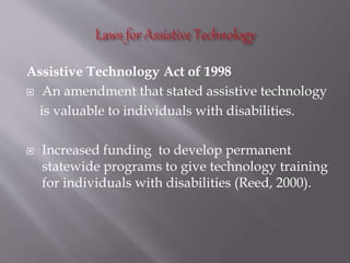 Assistive technology williams | PPTX