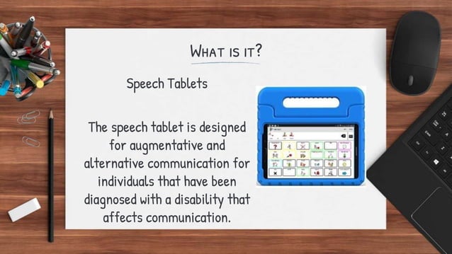 Assistive Tech and Special Education- Speech Tablets | PPT
