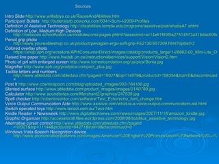 Assistive Tech-Intro, Definitions and Descriptions of Various Types of ...