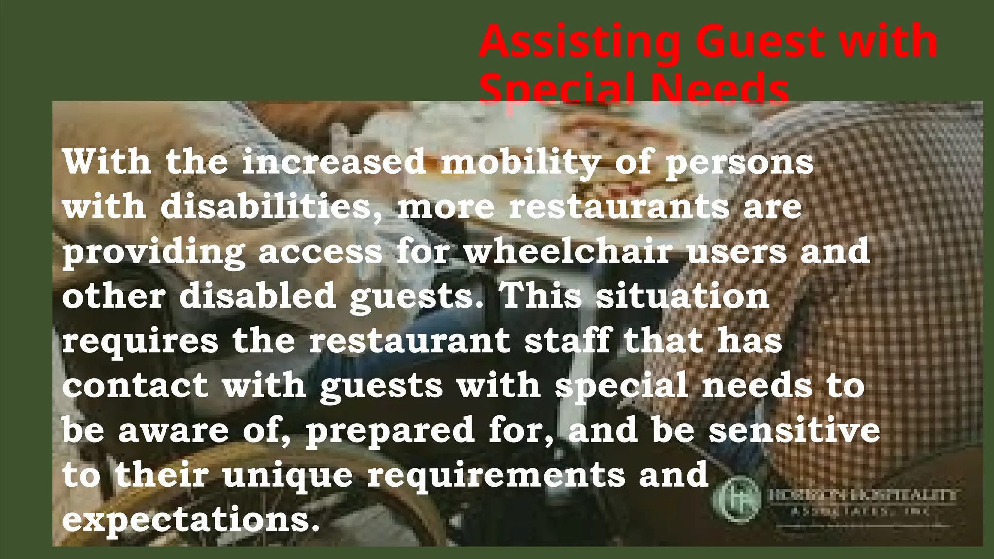 food and beverage services-ASSIST THE DINERS.pptx