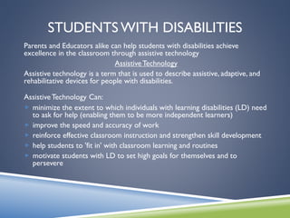 Assistive Technology Presentation | PPTX