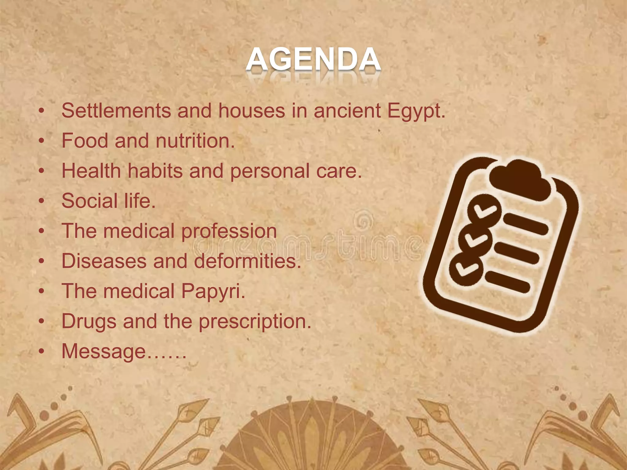 Health ,Disease, and Medical Practice in Ancient Egypt | PPTX