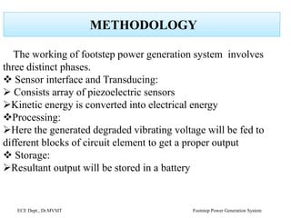 Footstep power generating system | PPTX