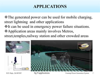 Footstep power generating system | PPTX