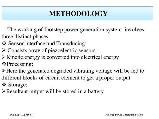 Footstep power generating system