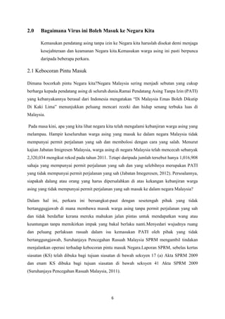 Pendatang asing (PATI) assgment kenegaraan | DOCX