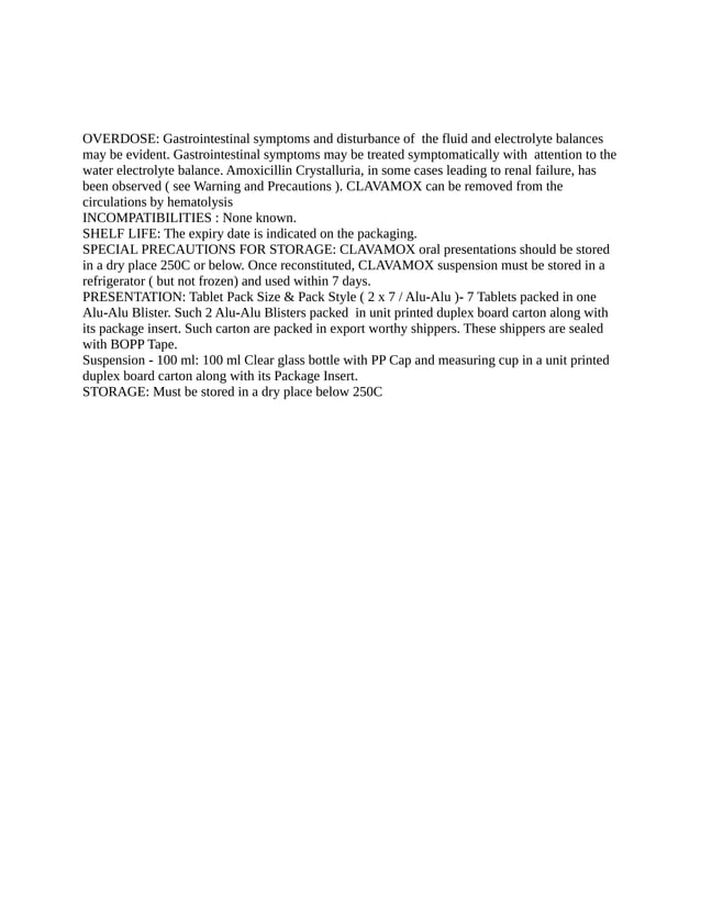 Clavamox | PDF | Chemistry | Science