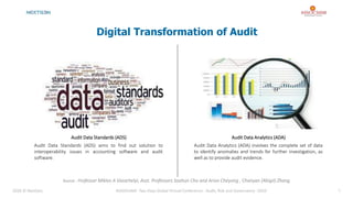 Assocham global conference audit data standards - 28.10.2020