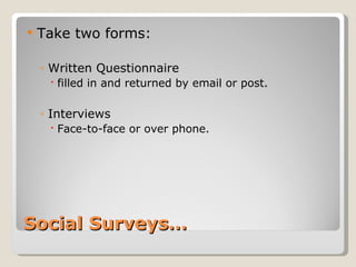 AS Social Surveys | PPT