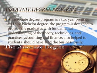 Associate degree program | PPTX