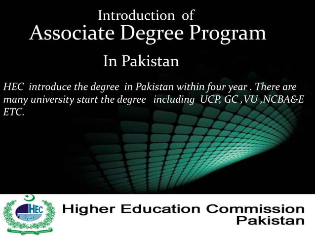 Associate degree program | PPTX
