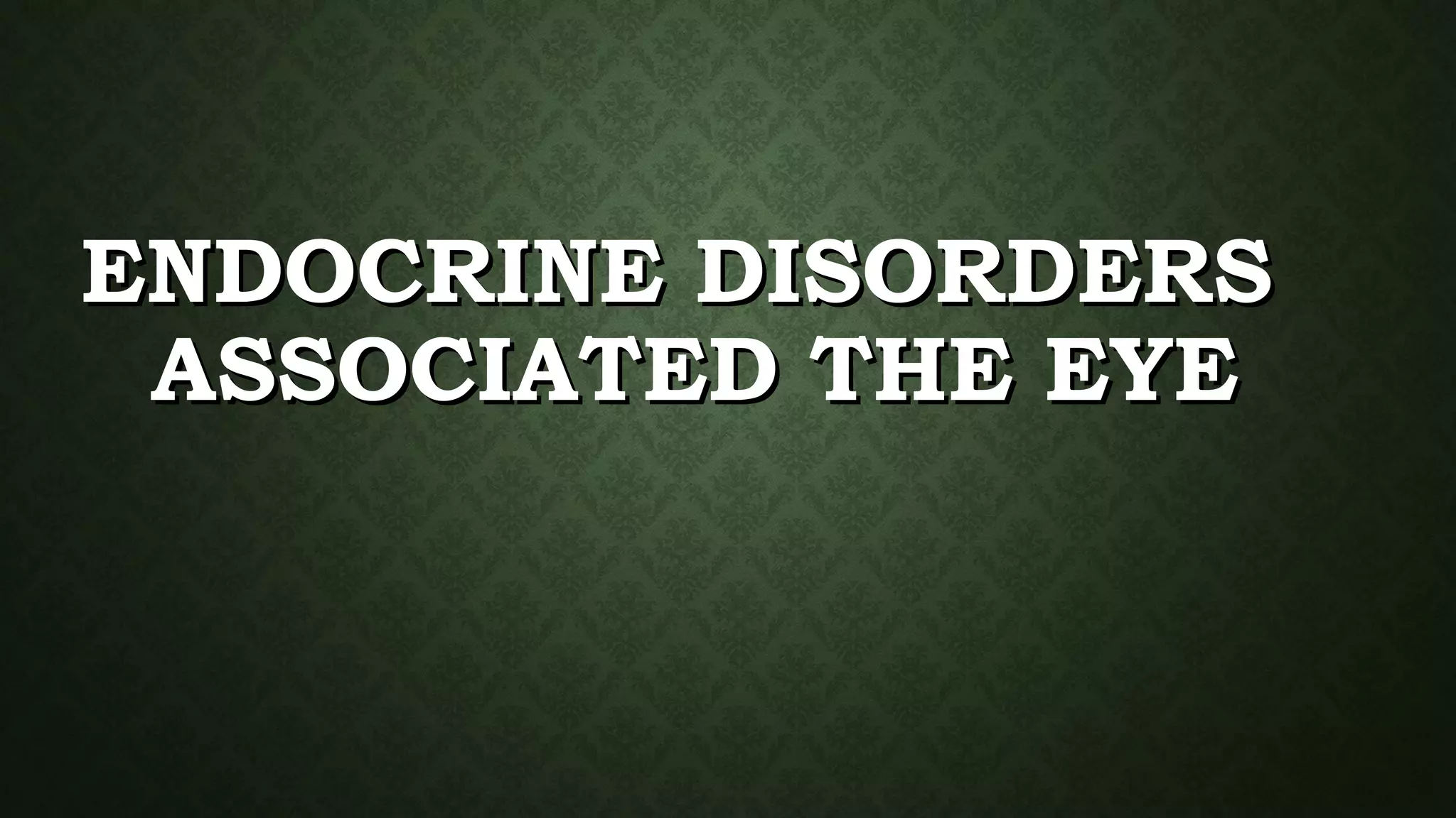 Associated eyes diseases | PPT