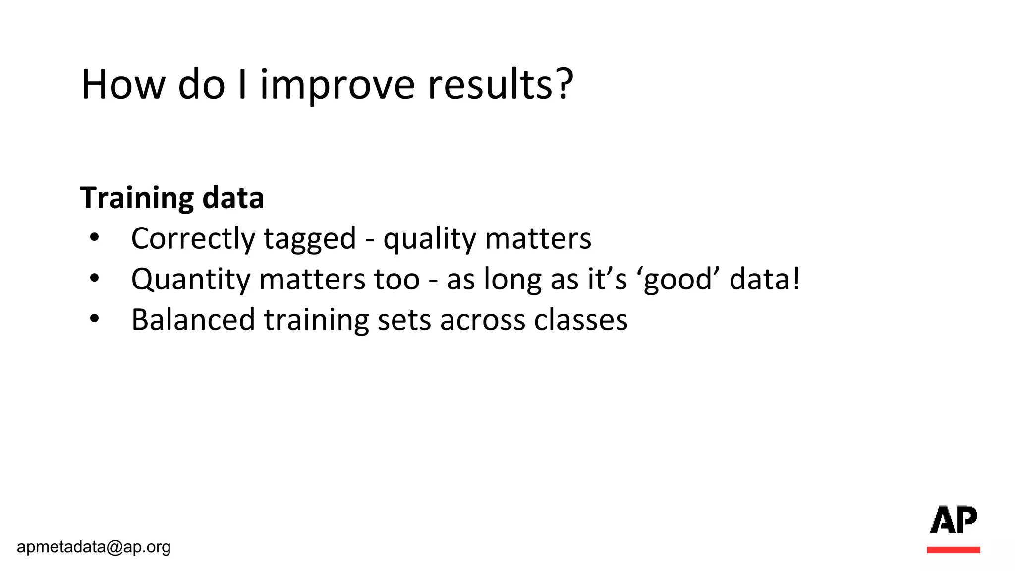 How to Train Your Classifier: Create a Serverless Machine Learning System with AWS and Python | PPT