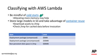 How to Train Your Classifier: Create a Serverless Machine Learning ...
