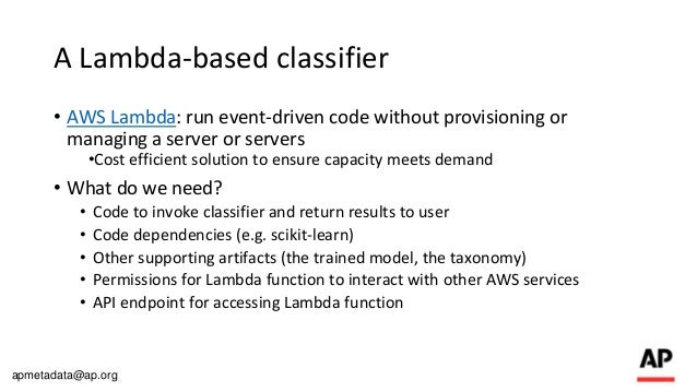 How to Train Your Classifier: Create a Serverless Machine Learning Sy…