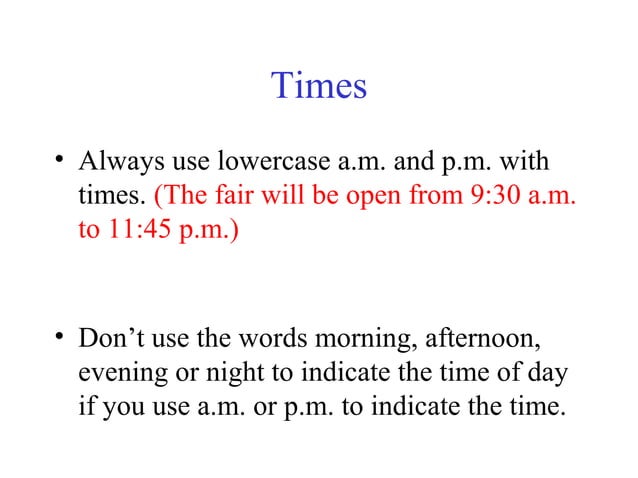 Basics of Associated Press style | PPT