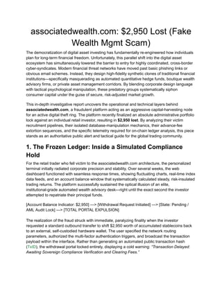 Unmasking associatedwealth.com: A Deep Dive into a $2,950 Digital Asset ...