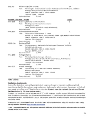 Associate in Applied Science Health Information Technology | PDF