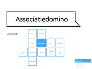 Werkvorm | Associatiedomino | PPT