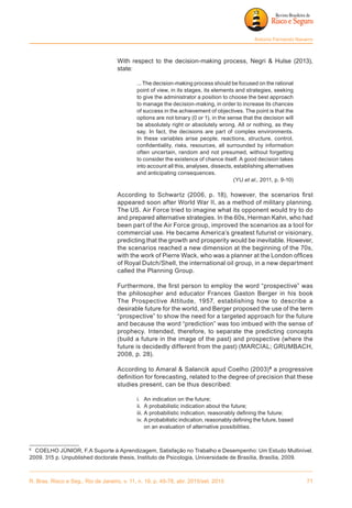 Associating technical methodologies of “multi scenario” risk analysis ...