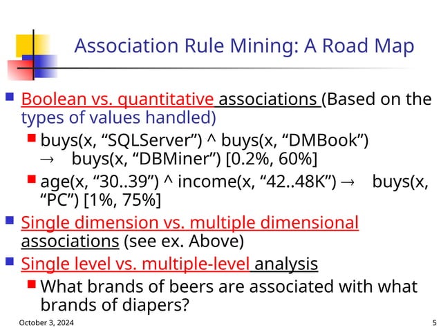 Data Mining Association Rules Techniquesppt Databases Computer Software And Applications