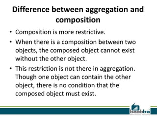 Association agggregation and composition | PPTX