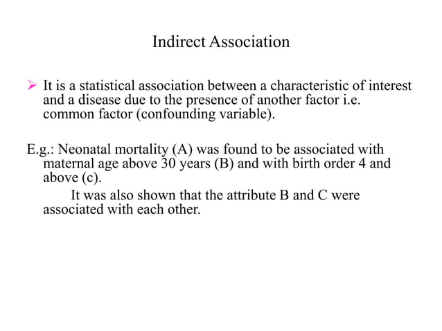 Association and causation | PPTX