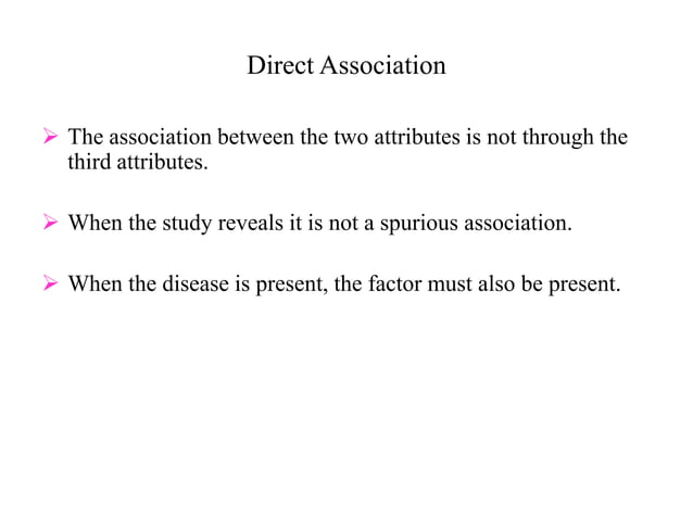 Association and causation | PPTX