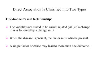 Association and causation | PPTX