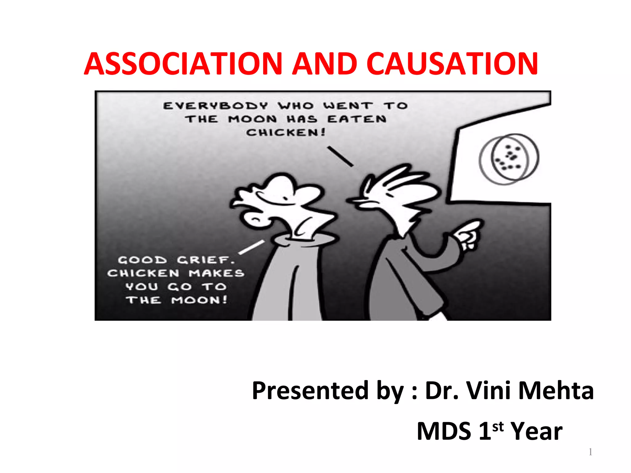 Association and causation | PPT
