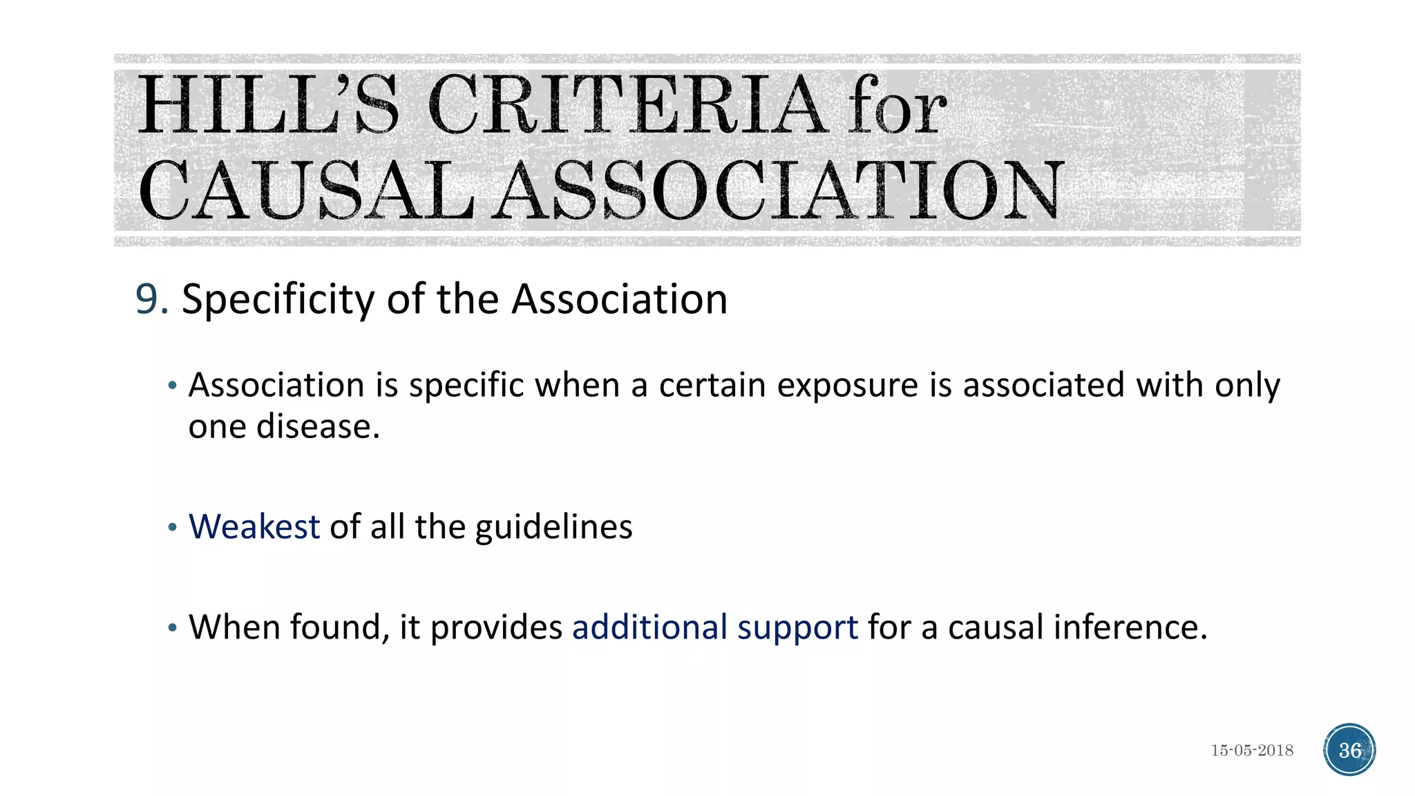 Association and causation | PPTX