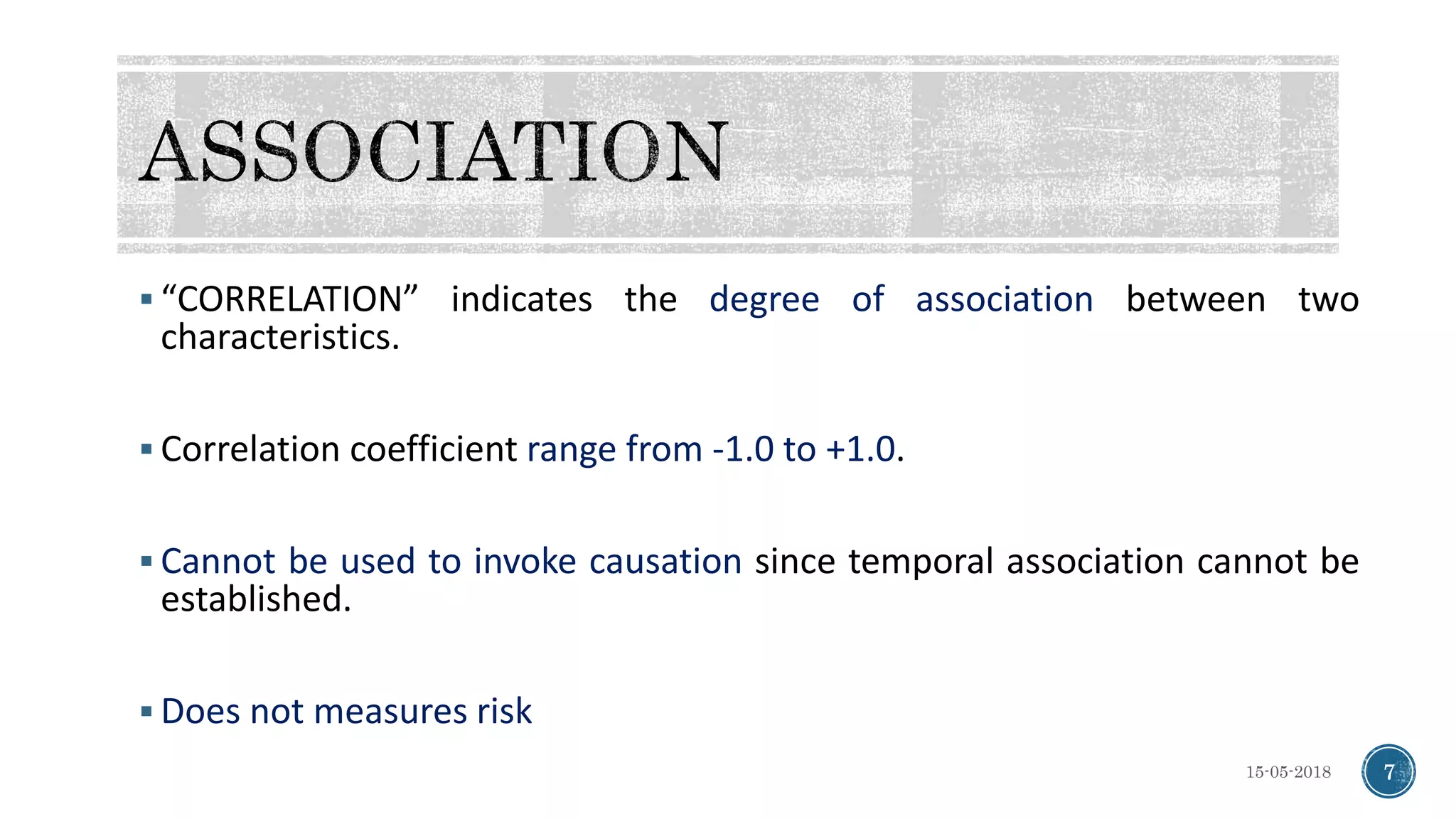 Association and causation | PPTX