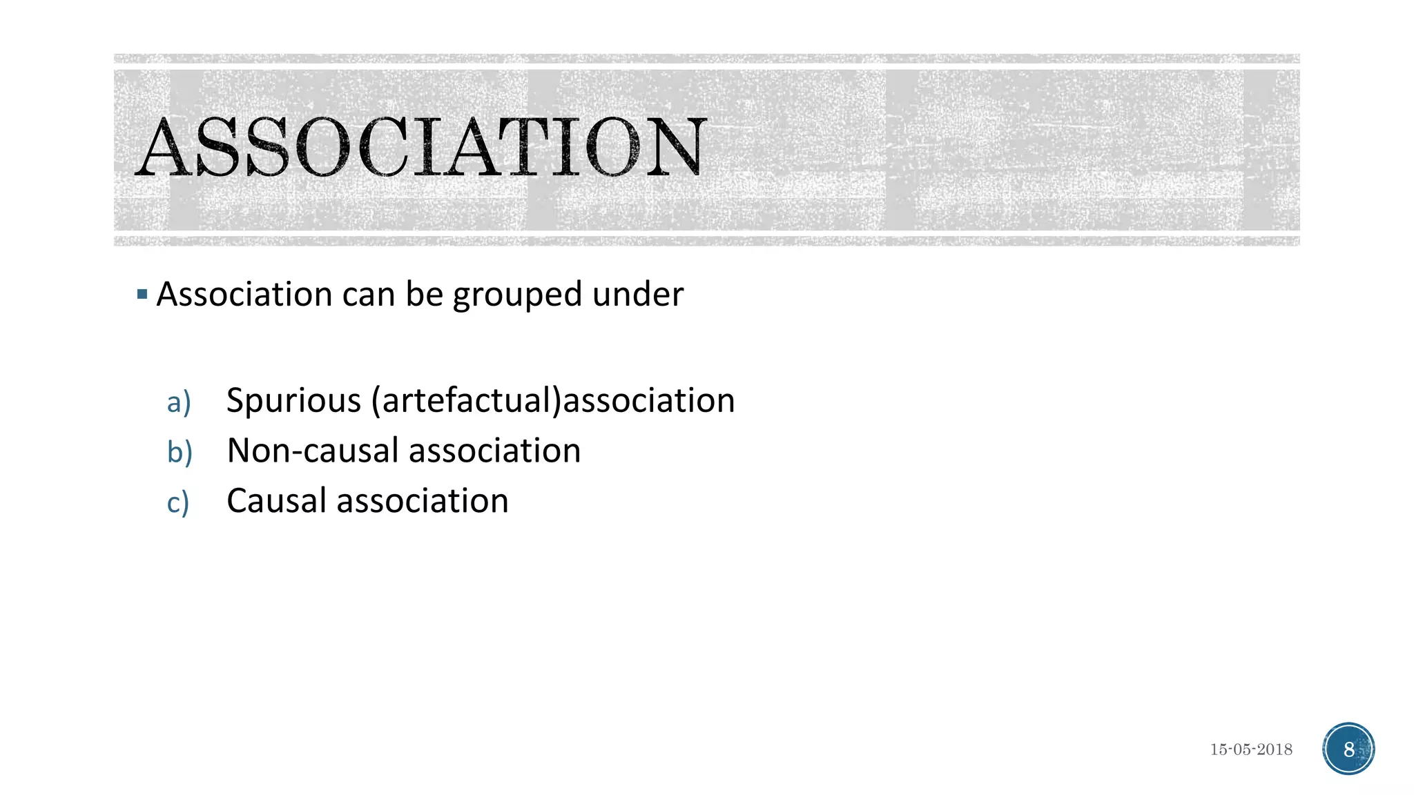 Association and causation | PPTX