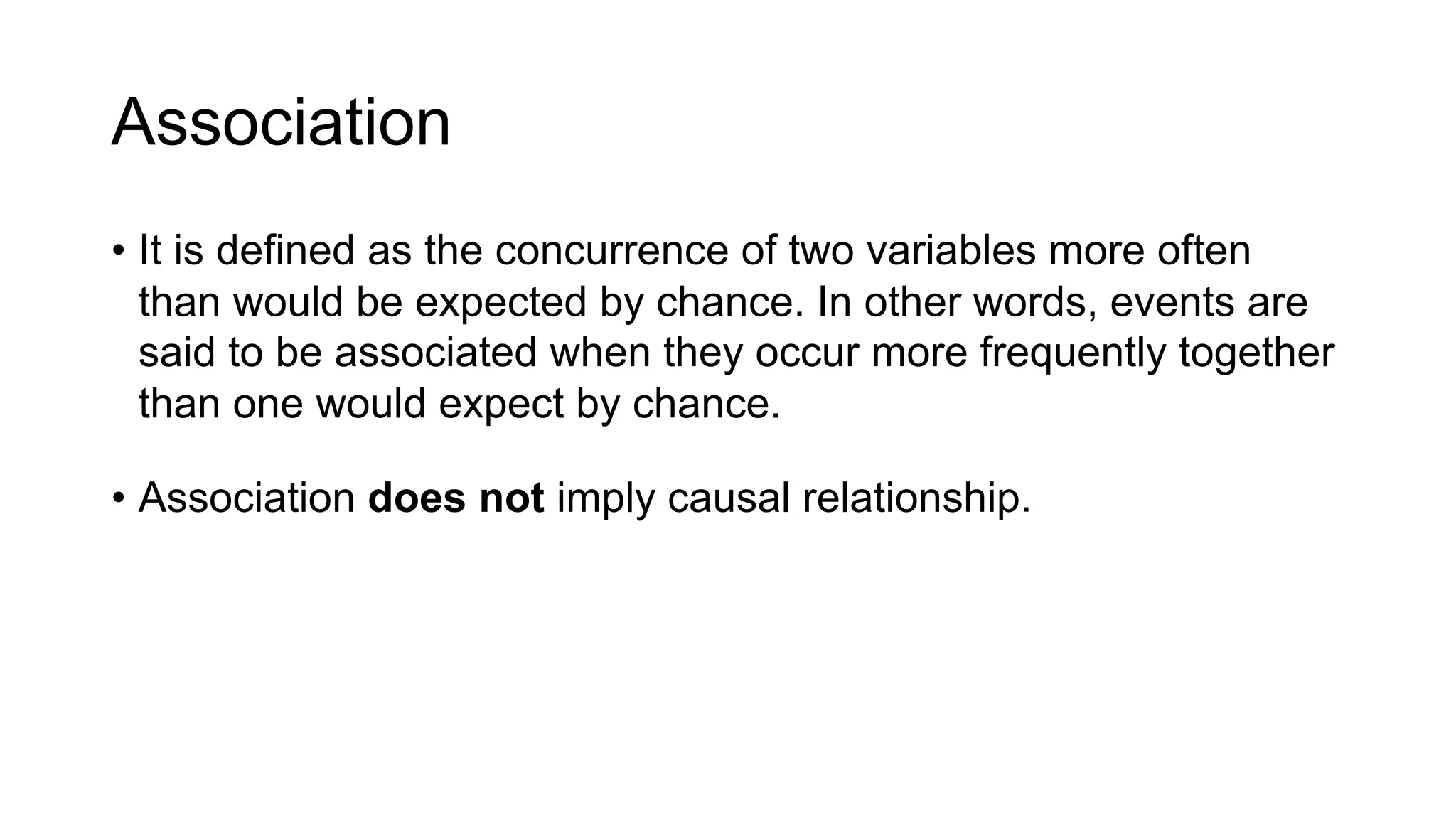 Association and Causation | PDF | Diseases and Conditions | Medical Health