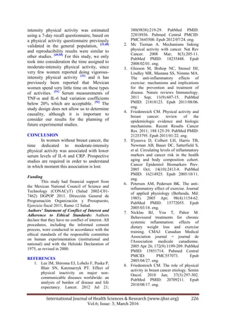 Association between moderate intensity physical activity and ...