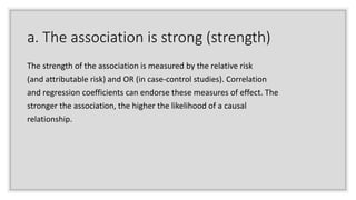 Association & Causation in biostatistics and research methodology | PPTX
