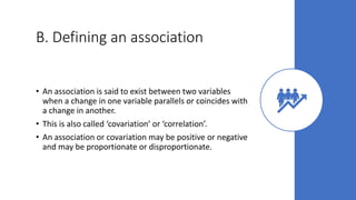 Association & Causation in biostatistics and research methodology | PPTX