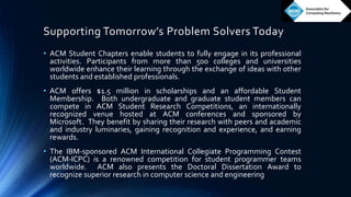 Association for computing machiner acm | PPTX