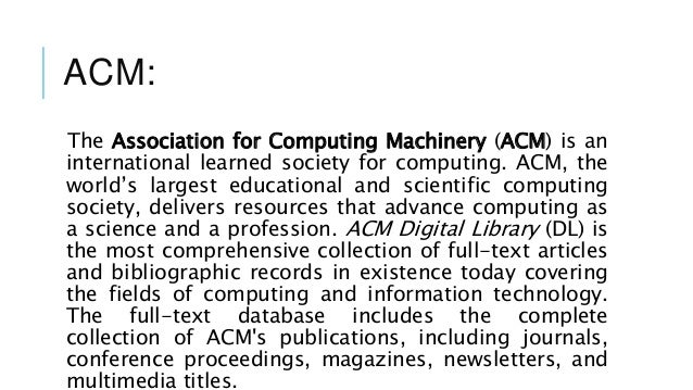 Association For Computing Machinery Acm 6694