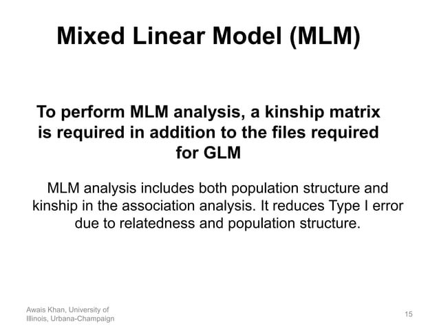 Introduction To Association Mapping And Tutorial Using Tassel Pptx