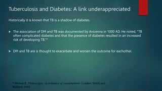 Association of DM and TB and Prevalence in.pptx | Diabetes | Diseases ...