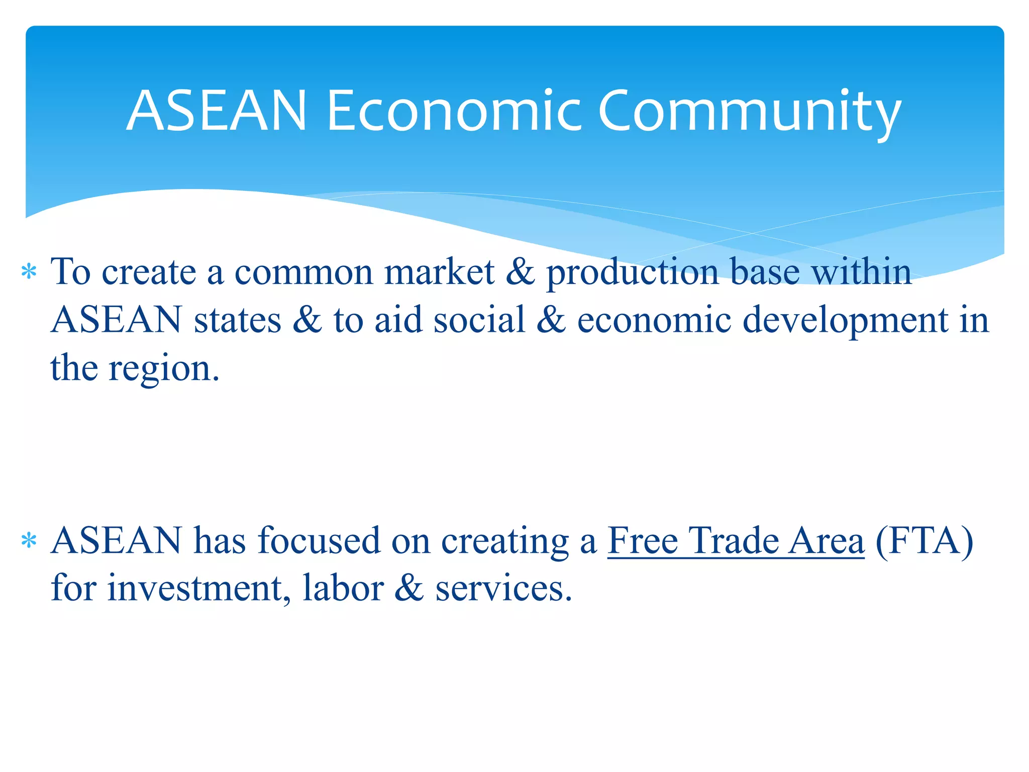 Association of south-east Asian Nations: ASEAN | PPTX
