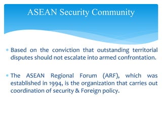Association of south-east Asian Nations: ASEAN | PPTX
