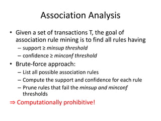 Association Rule Mining in Data Mining | PPTX