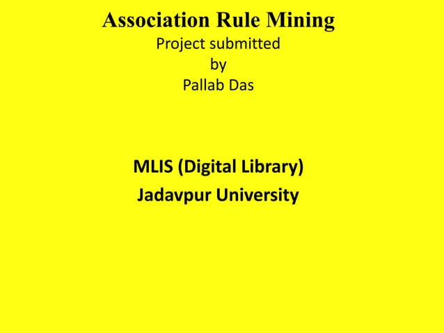 Association Rule Mining Ppt