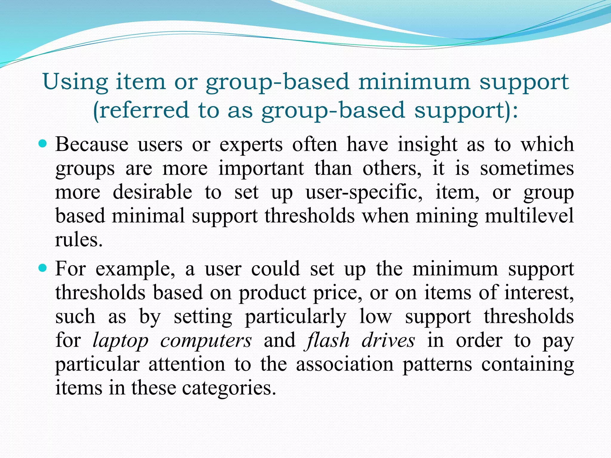 Association rule mining.pptx | Databases | Computer Software and Applications