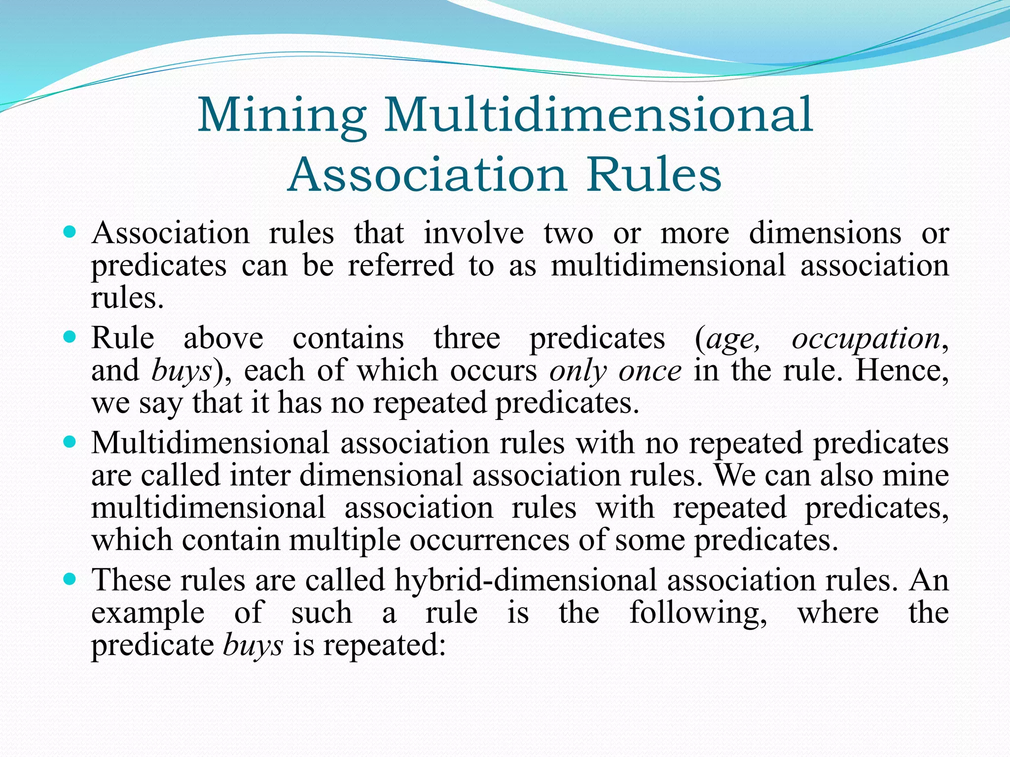 Association Rule Miningpptx Databases Computer Software And